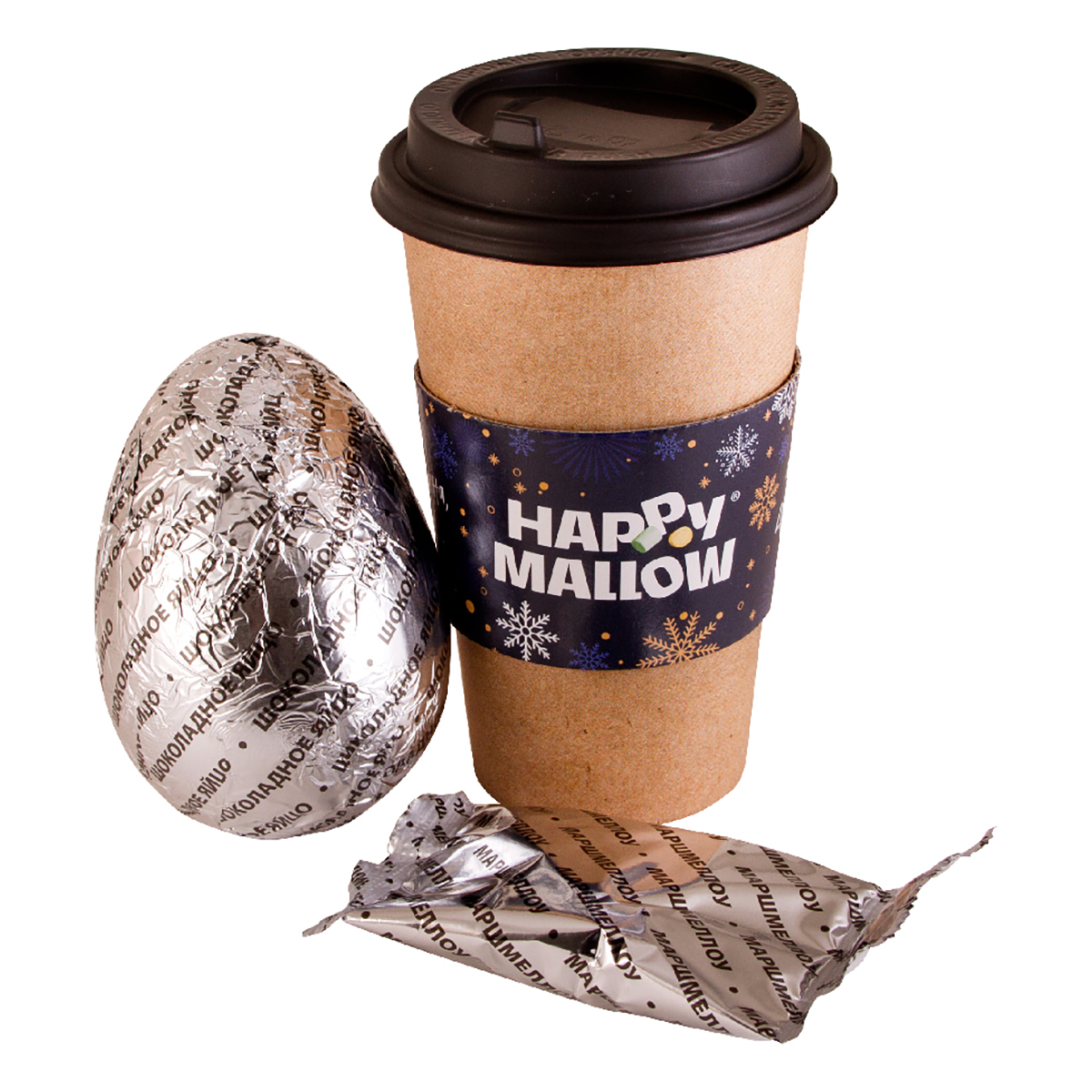 "HAPPY MALLOW" Шоколадное яйцо с маршмеллоу 70 г HM-5-4 купить за 479 ...