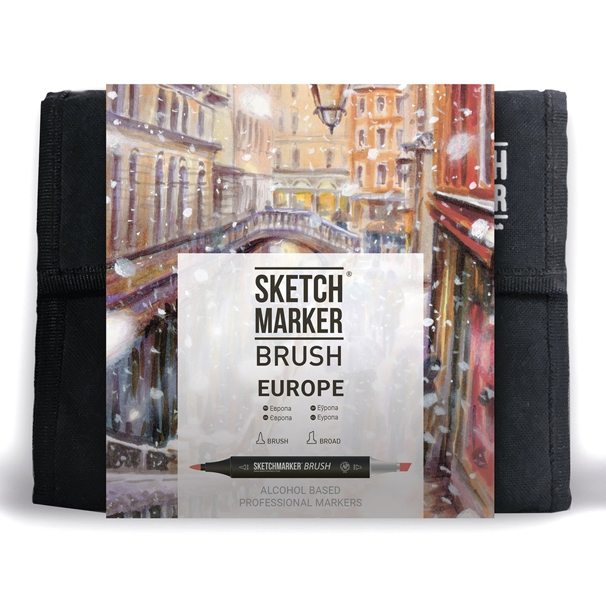 "SKETCHMARKER" BRUSH Набор маркеров сумке органайзере 36 шт. кисть/перо ...