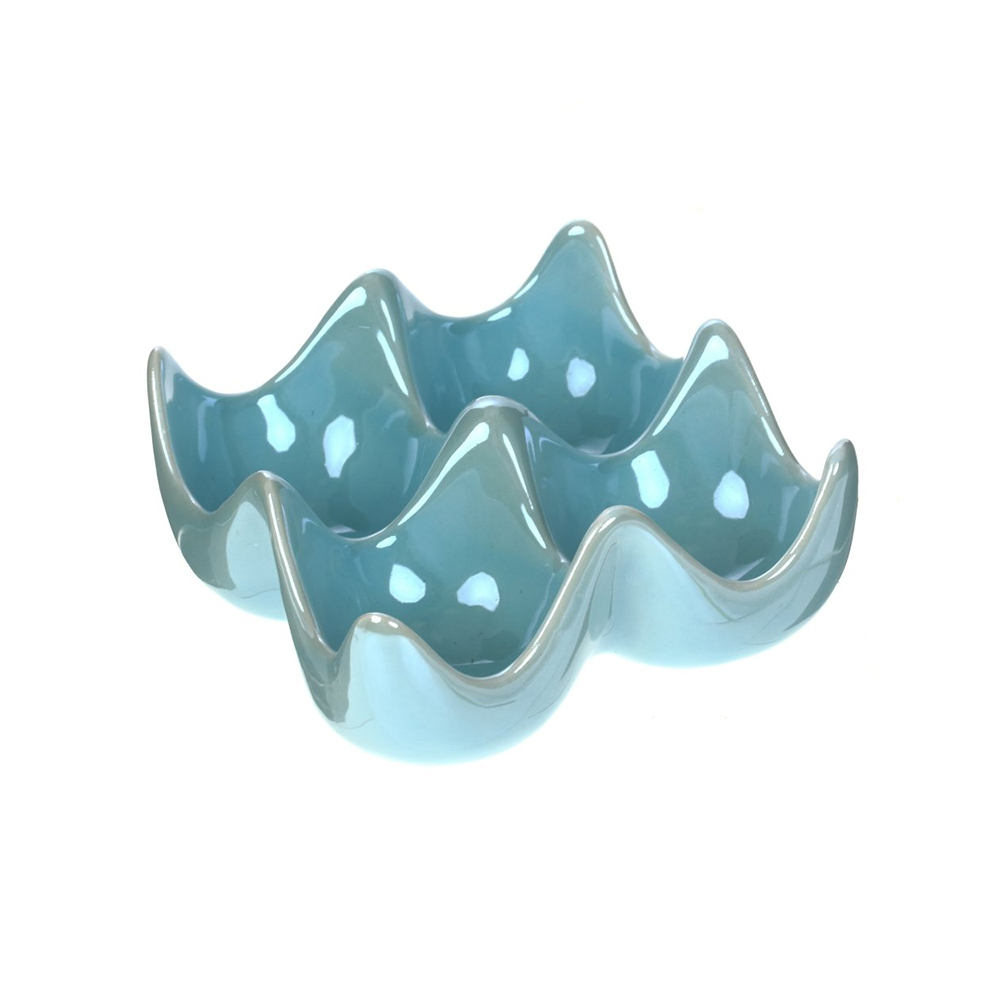 Посуда фарфоровая Подставка для яиц 10 х 10 х 4.5 см Голубой 747022 ...